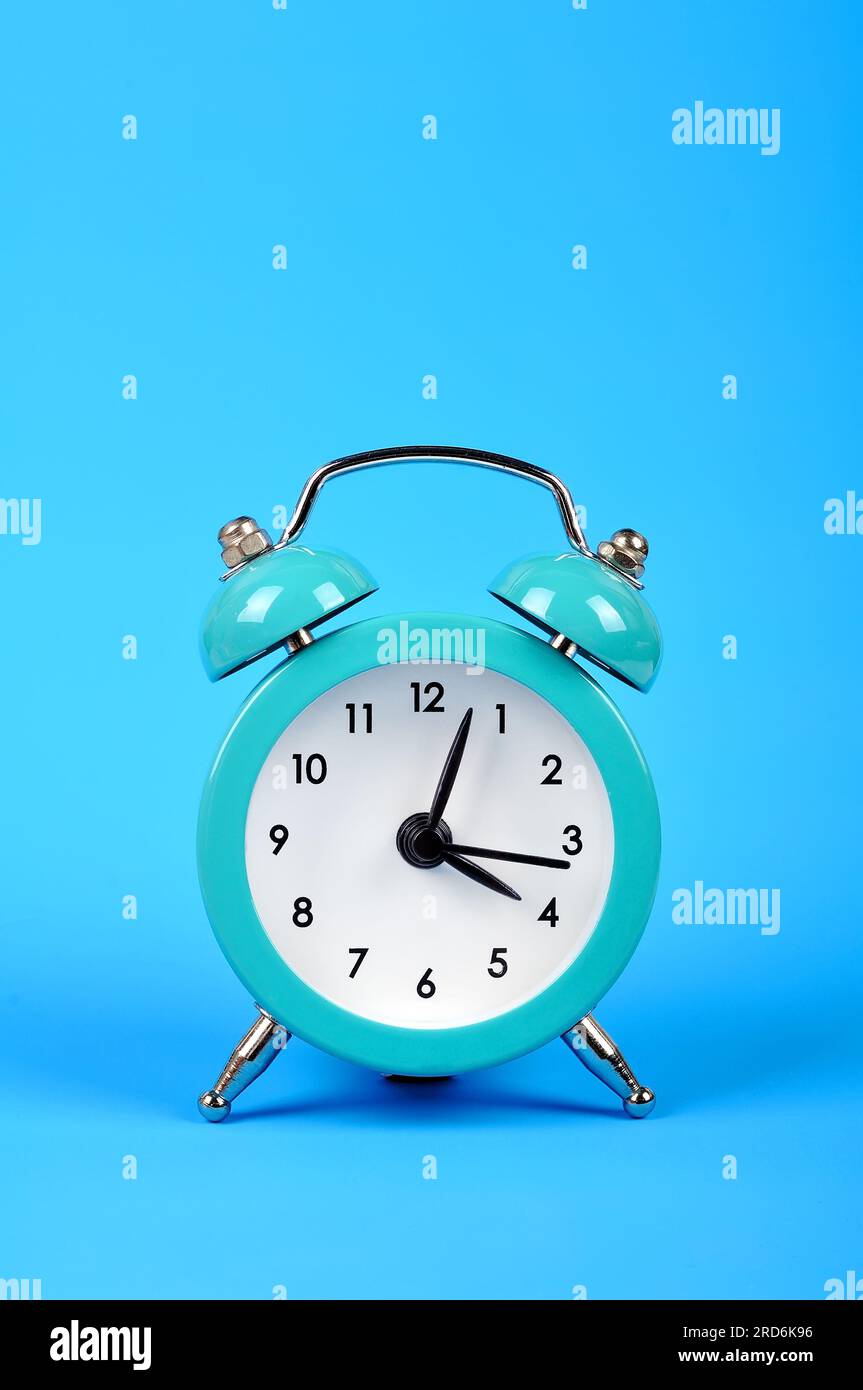 Vintage alarm clock on green hi-res stock photography and images - Alamy