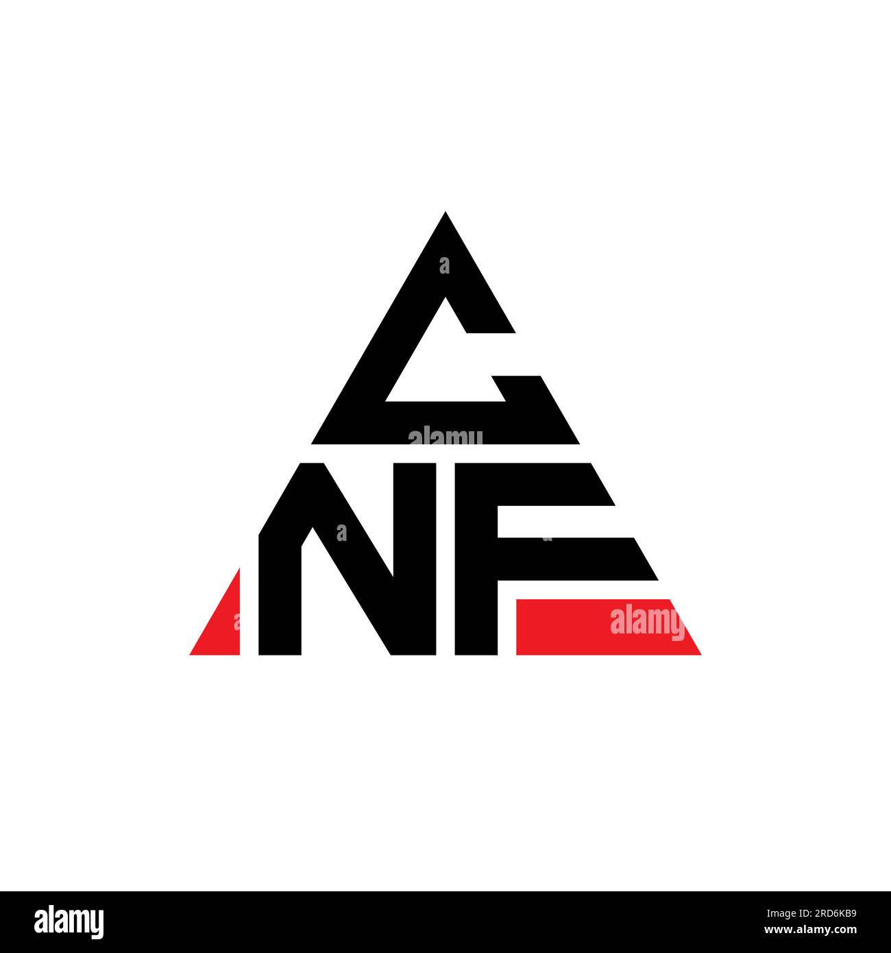 CNF triangle letter logo design with triangle shape. CNF triangle logo ...