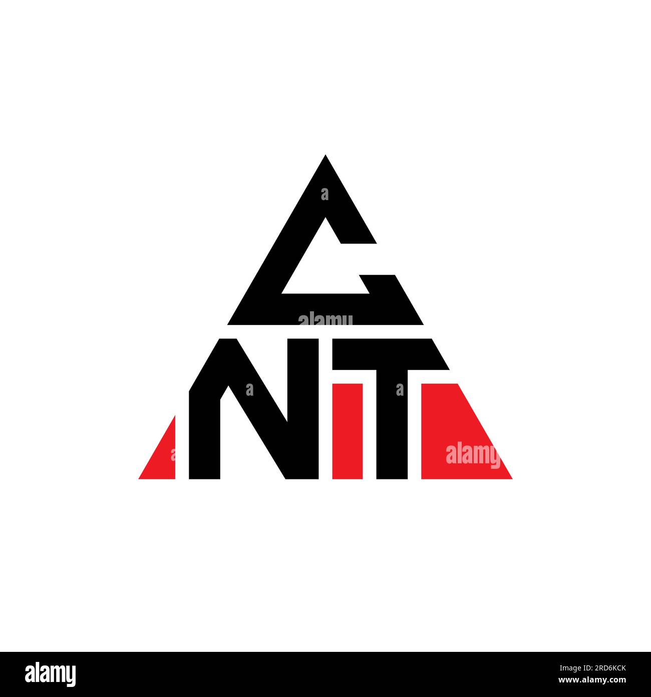 CNT triangle letter logo design with triangle shape. CNT triangle logo ...