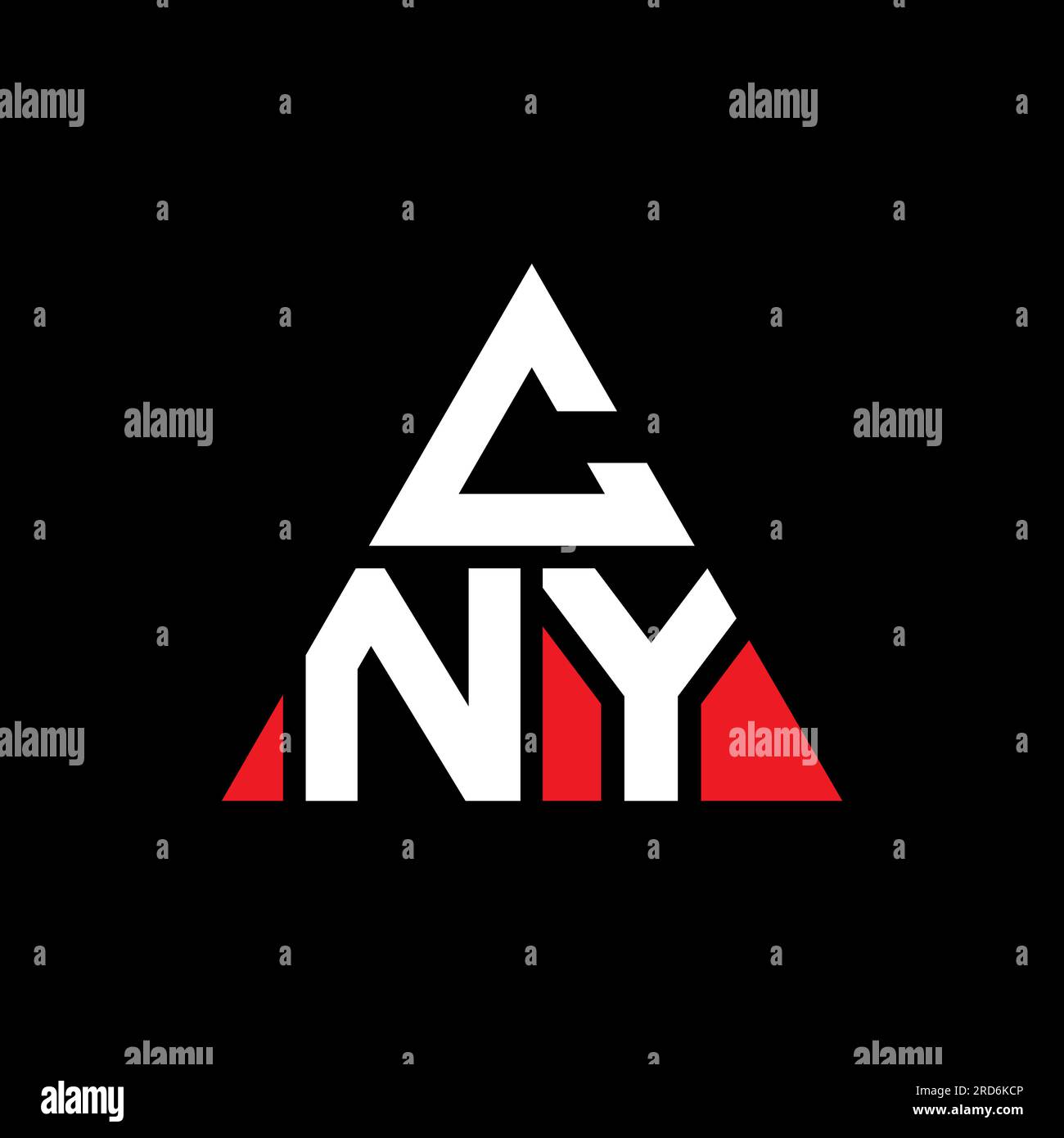 CNY triangle letter logo design with triangle shape. CNY triangle logo ...