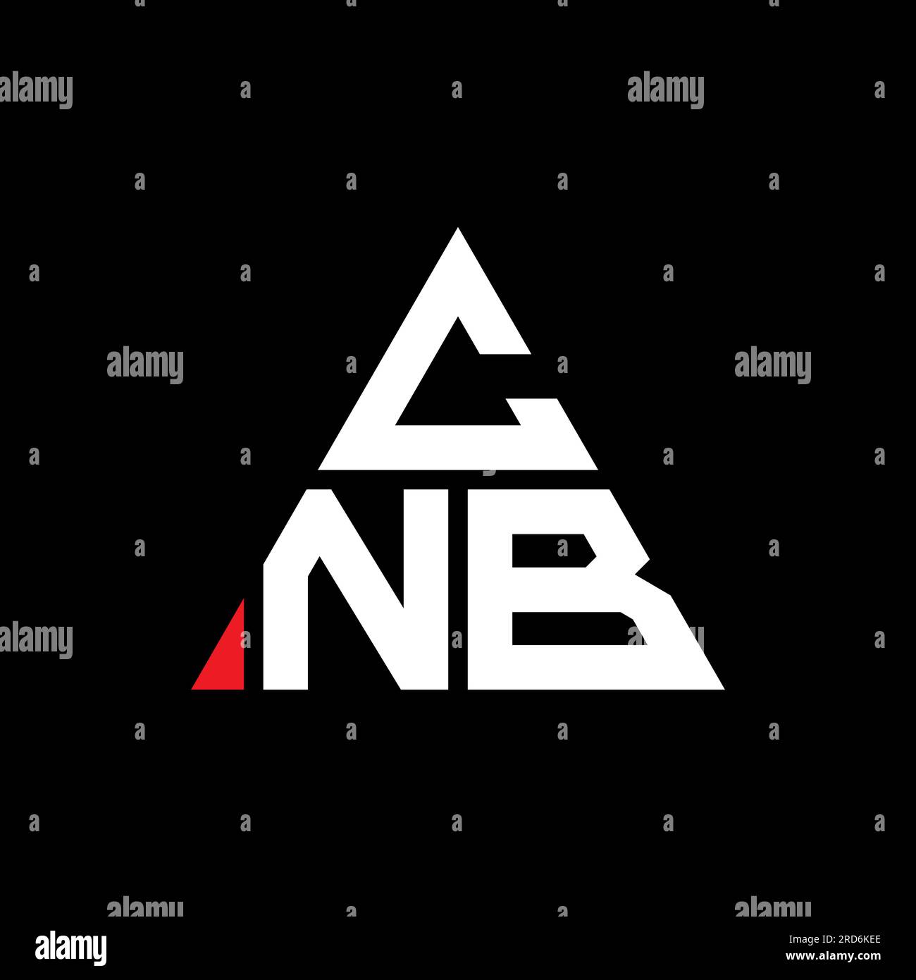 CNB triangle letter logo design with triangle shape. CNB triangle logo ...