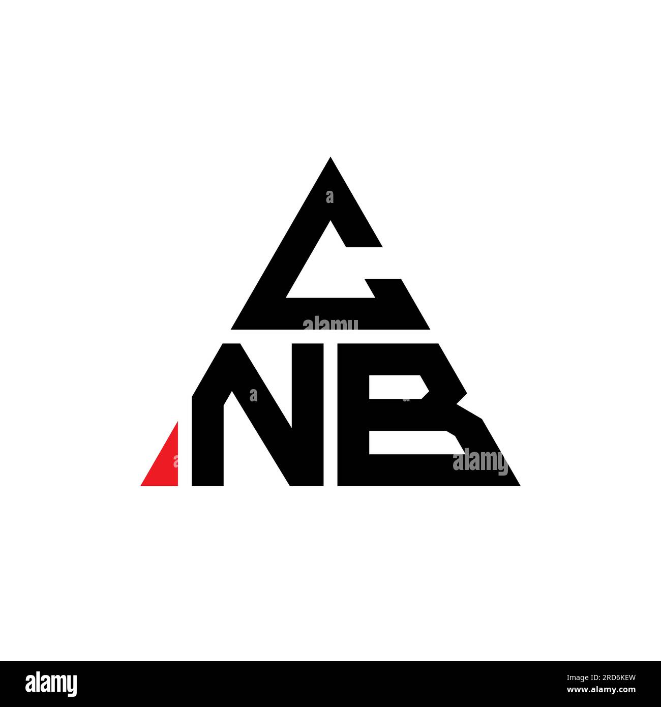 CNB triangle letter logo design with triangle shape. CNB triangle logo design monogram. CNB ...