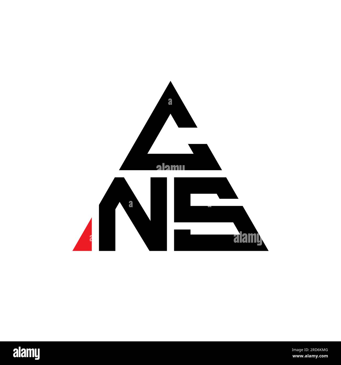 CNS triangle letter logo design with triangle shape. CNS triangle logo ...
