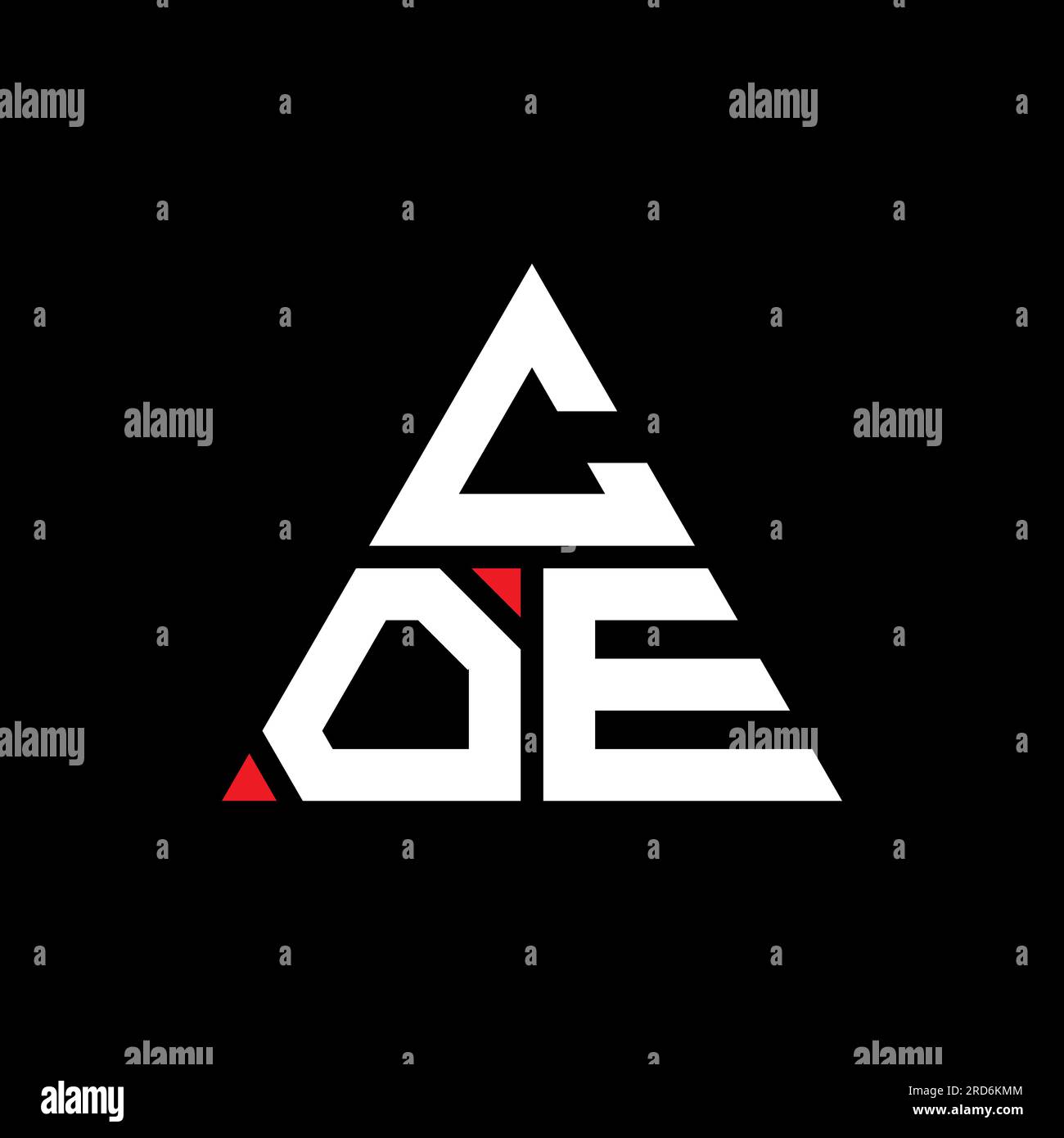 COE triangle letter logo design with triangle shape. COE triangle logo ...