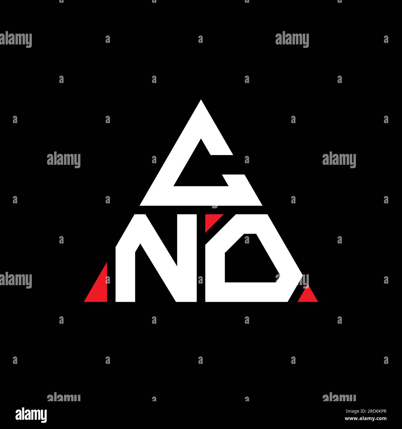 CNO triangle letter logo design with triangle shape. CNO triangle logo ...