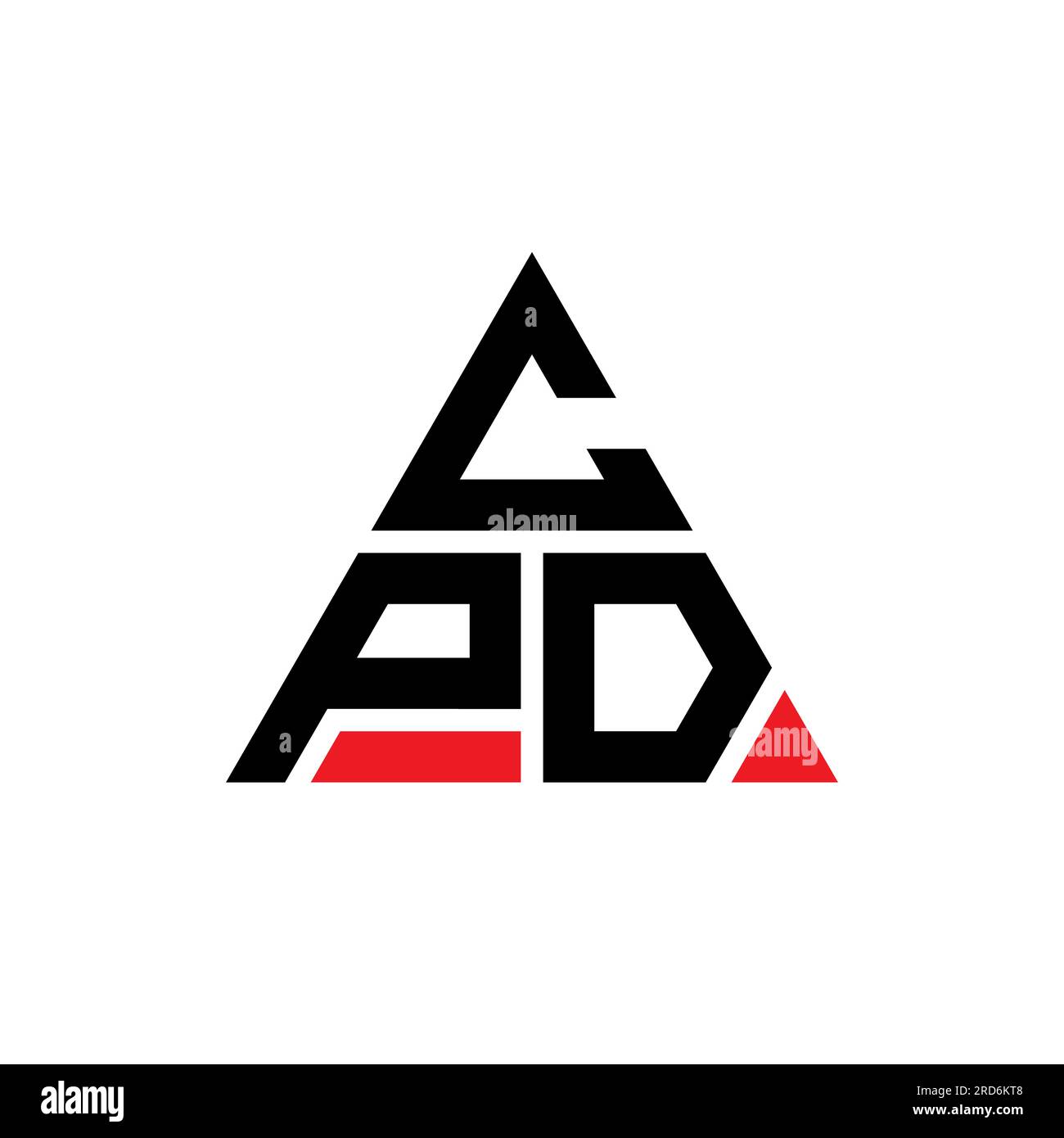 CPD triangle letter logo design with triangle shape. CPD triangle logo ...