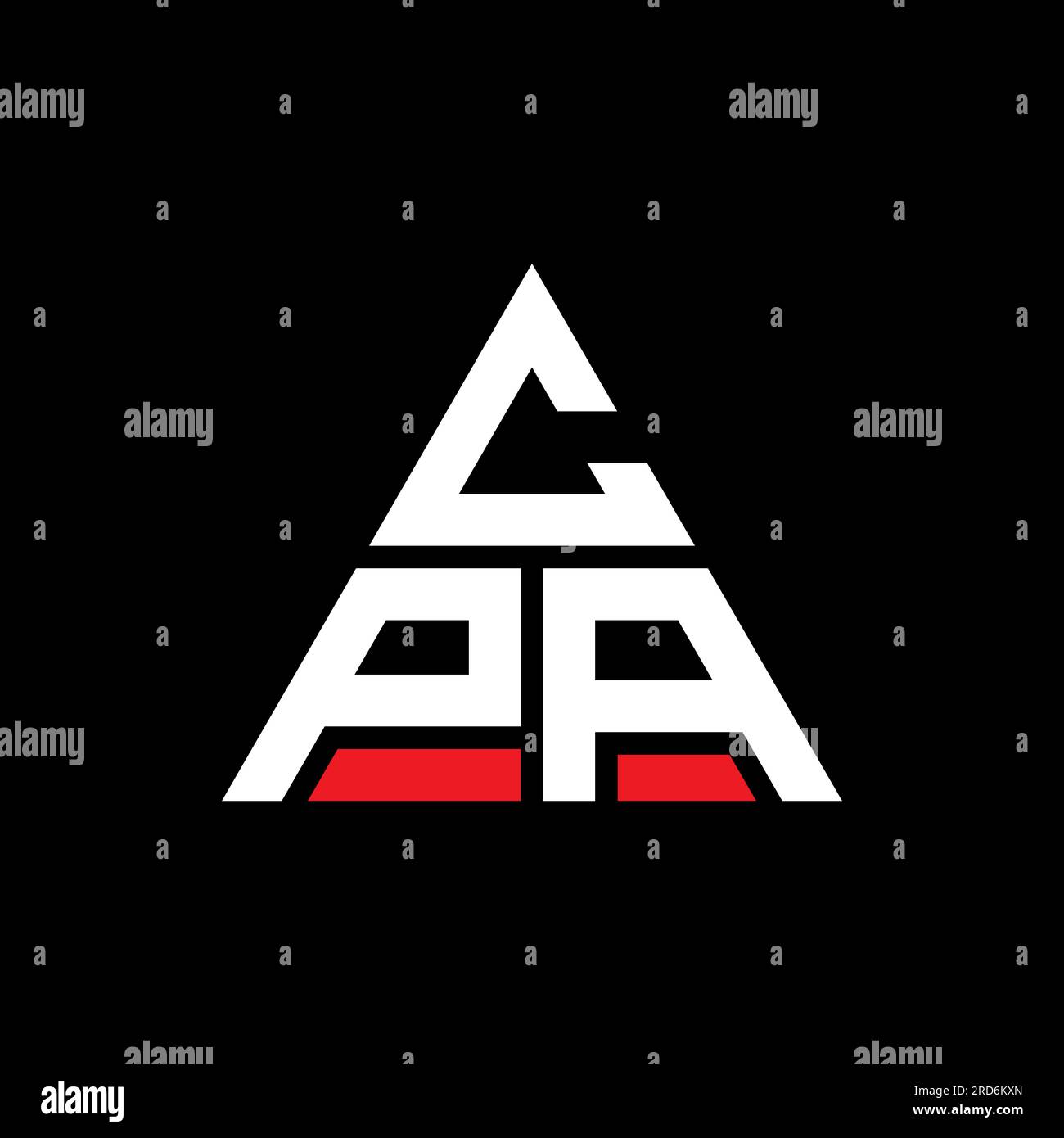CPA triangle letter logo design with triangle shape. CPA triangle logo ...