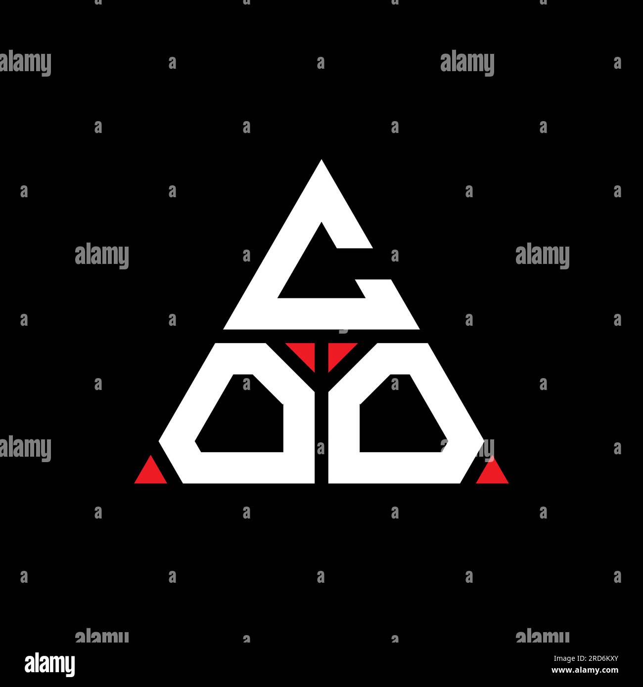 COO triangle letter logo design with triangle shape. COO triangle logo ...