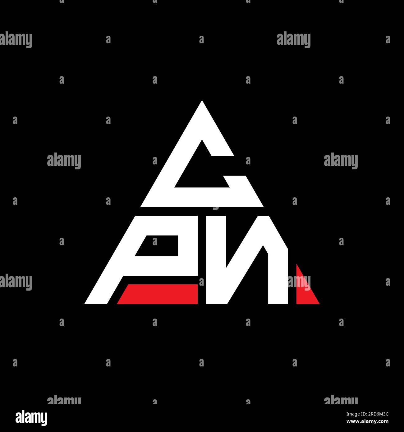 CPN triangle letter logo design with triangle shape. CPN triangle logo ...
