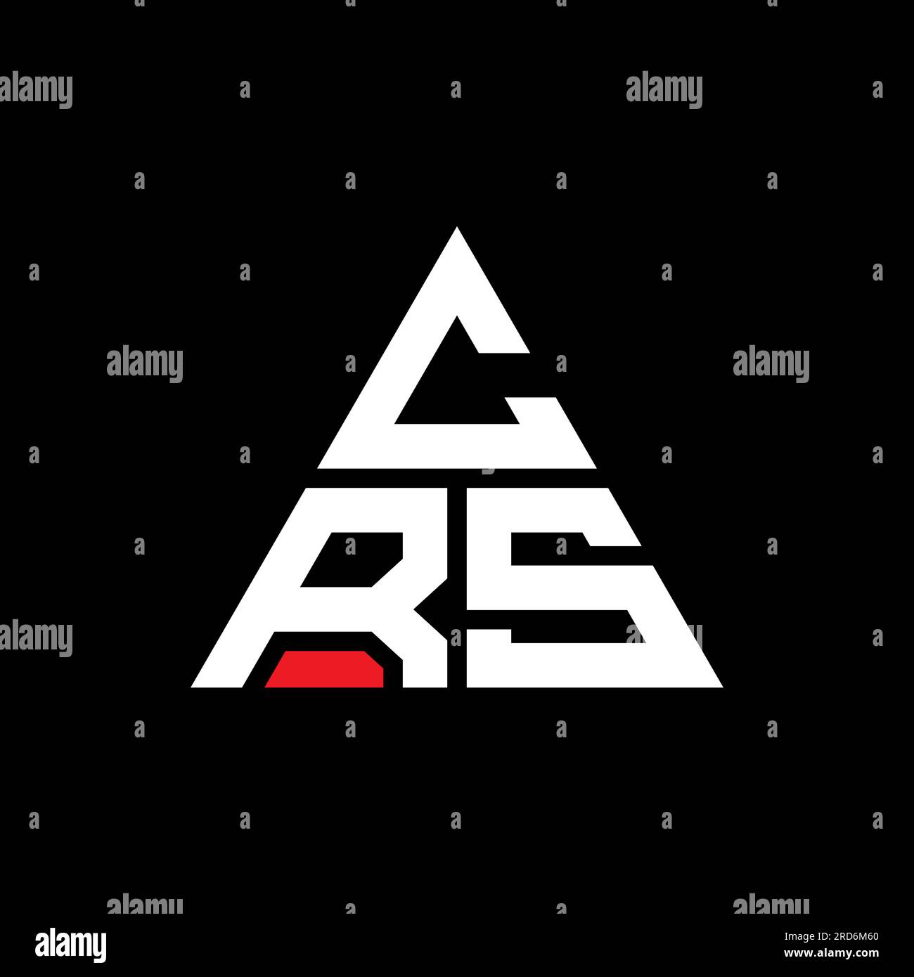 CRS triangle letter logo design with triangle shape. CRS triangle logo design monogram. CRS ...
