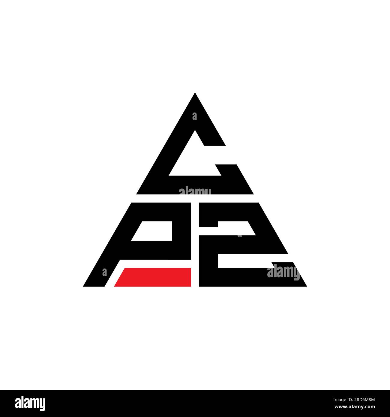 CPZ triangle letter logo design with triangle shape. CPZ triangle logo design monogram. CPZ ...