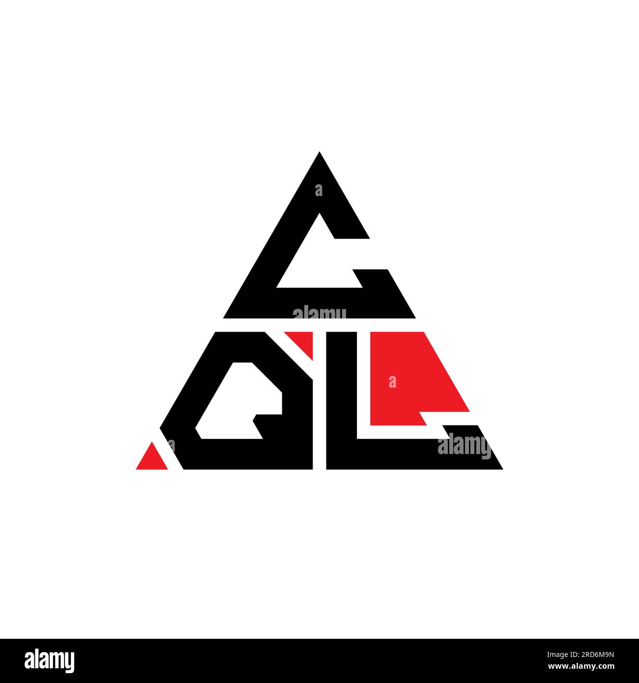 CQL triangle letter logo design with triangle shape. CQL triangle logo ...