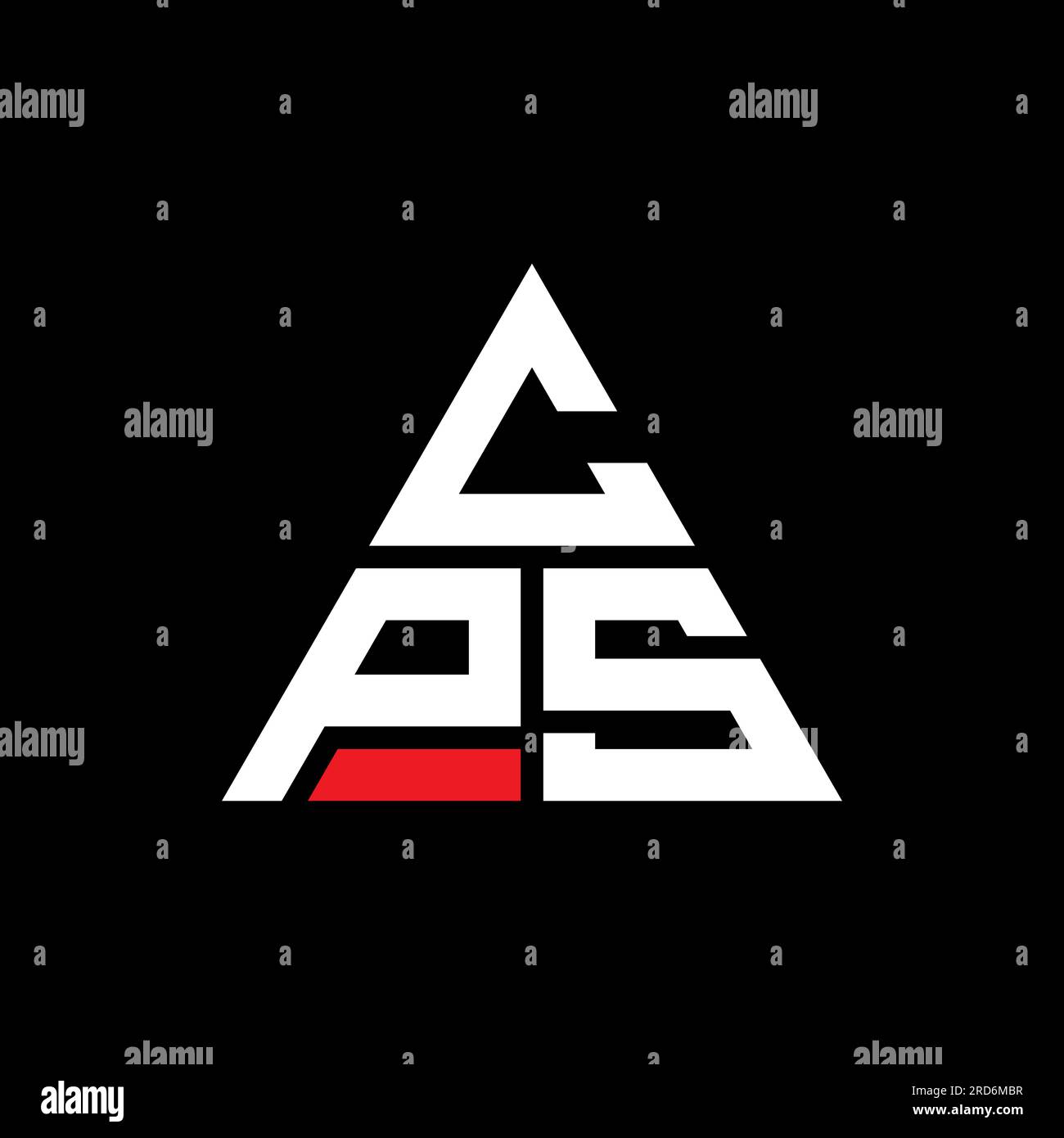 CPS triangle letter logo design with triangle shape. CPS triangle logo ...