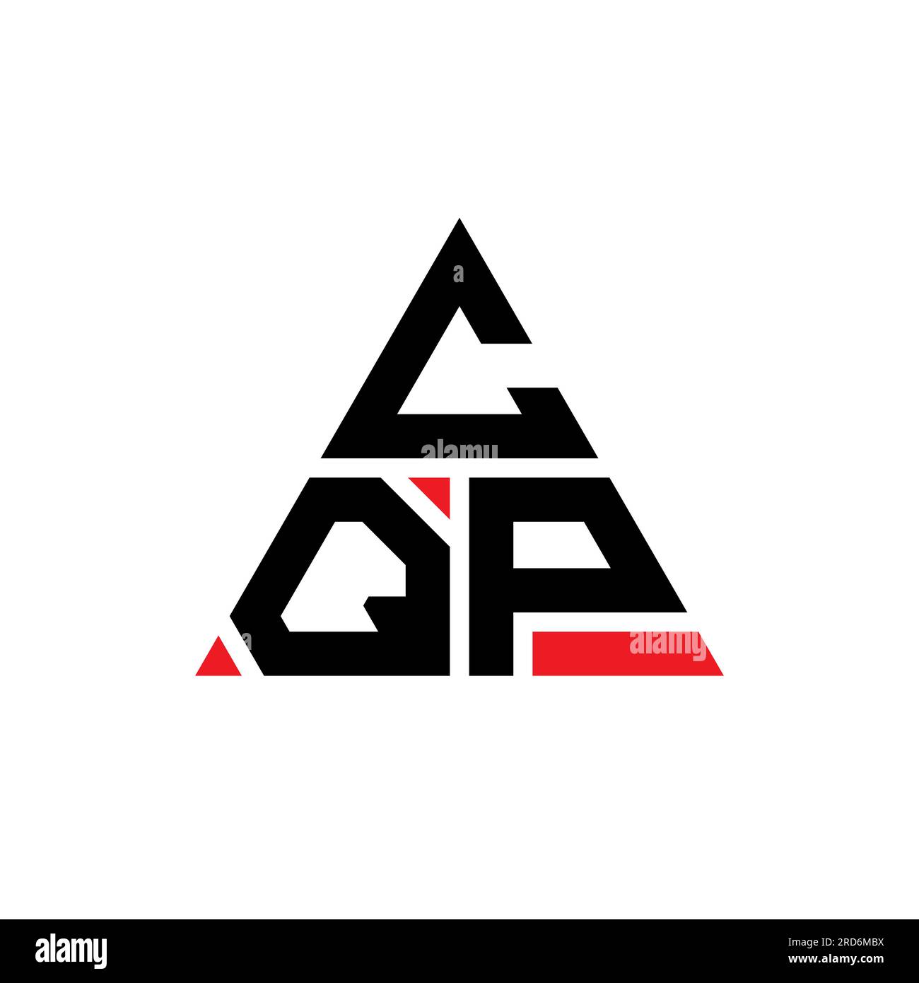 CQP triangle letter logo design with triangle shape. CQP triangle logo ...