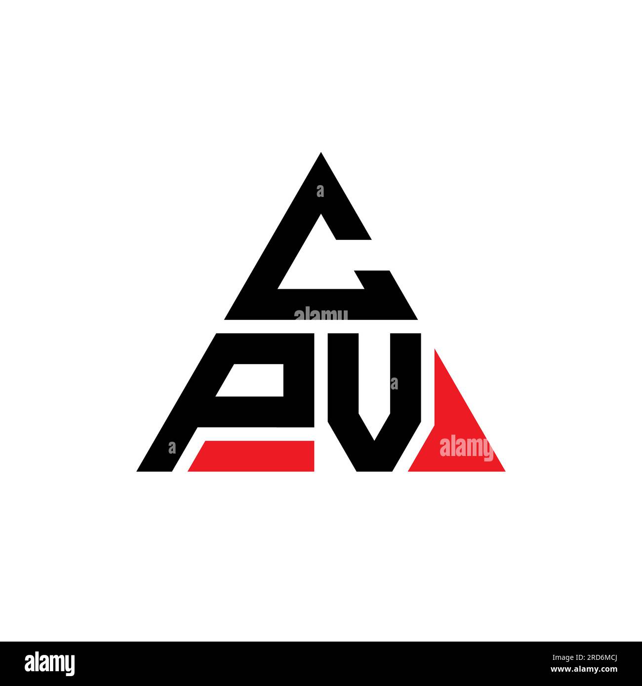 CPV triangle letter logo design with triangle shape. CPV triangle logo ...