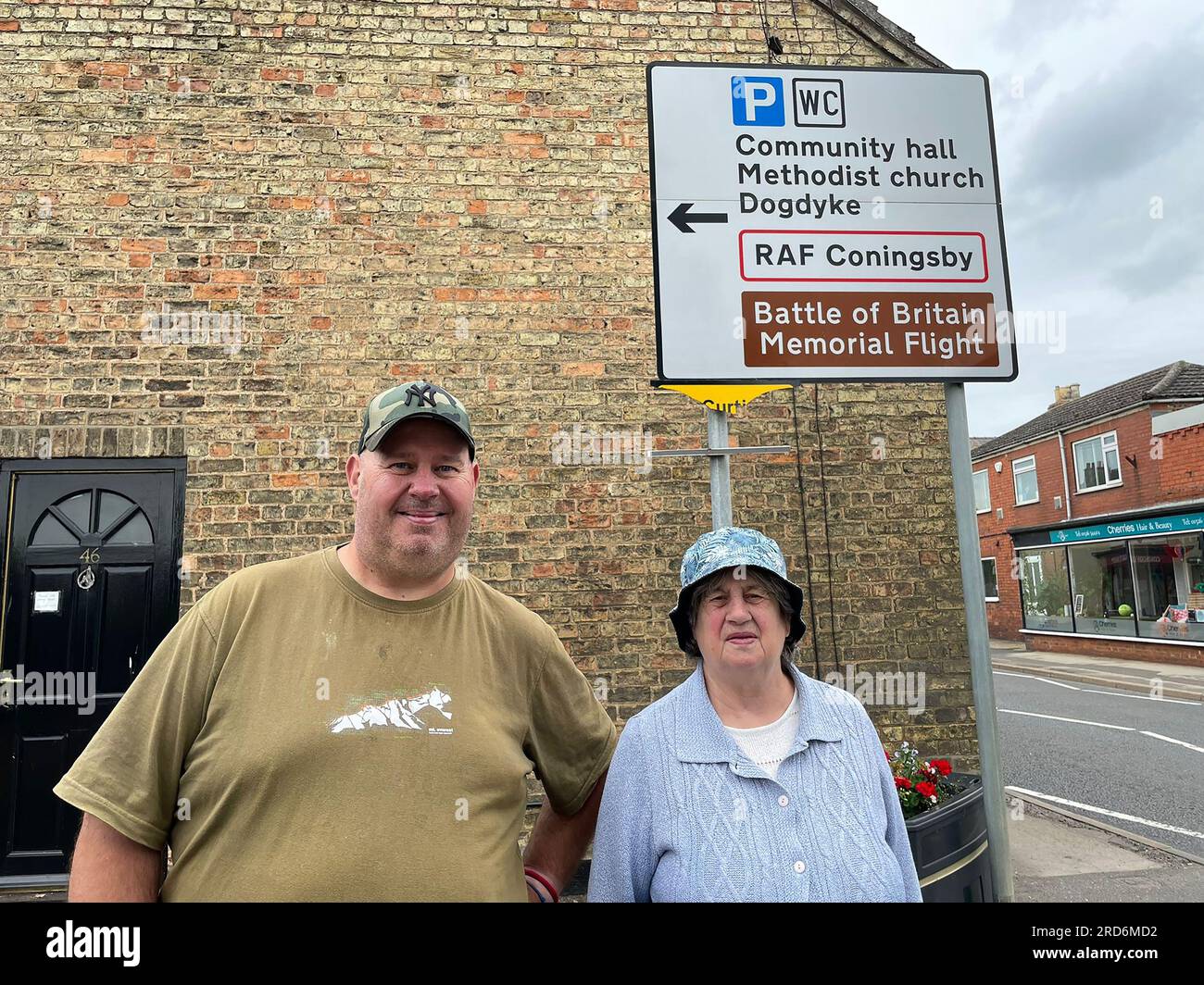 Henry and Doreen Hutton in Coningsby, Lincolnshire where a temperature ...