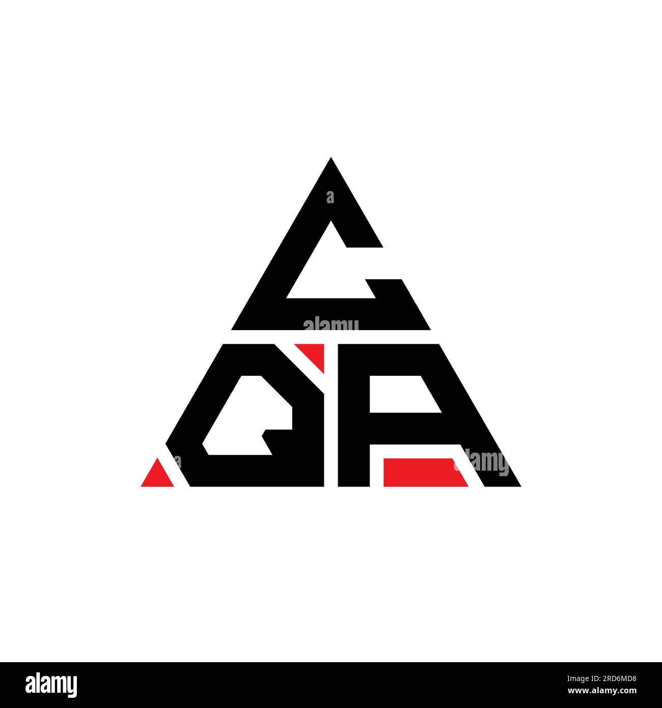 CQA triangle letter logo design with triangle shape. CQA triangle logo ...