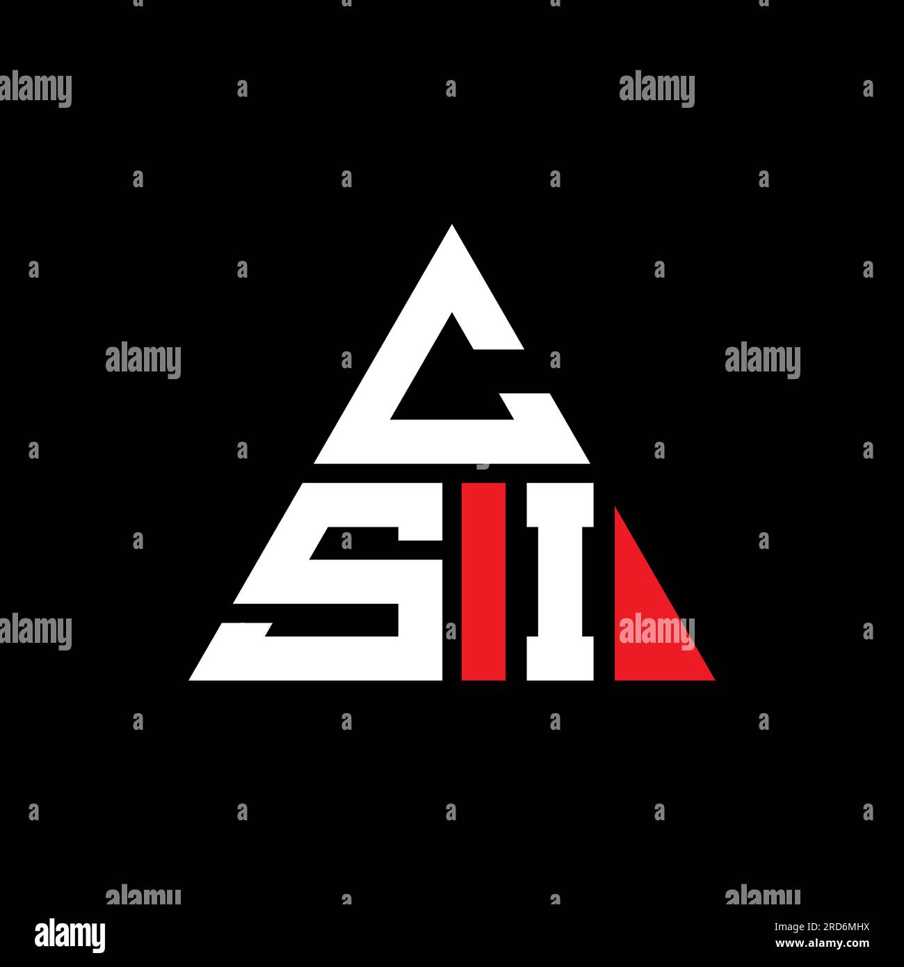 CSI triangle letter logo design with triangle shape. CSI triangle logo ...
