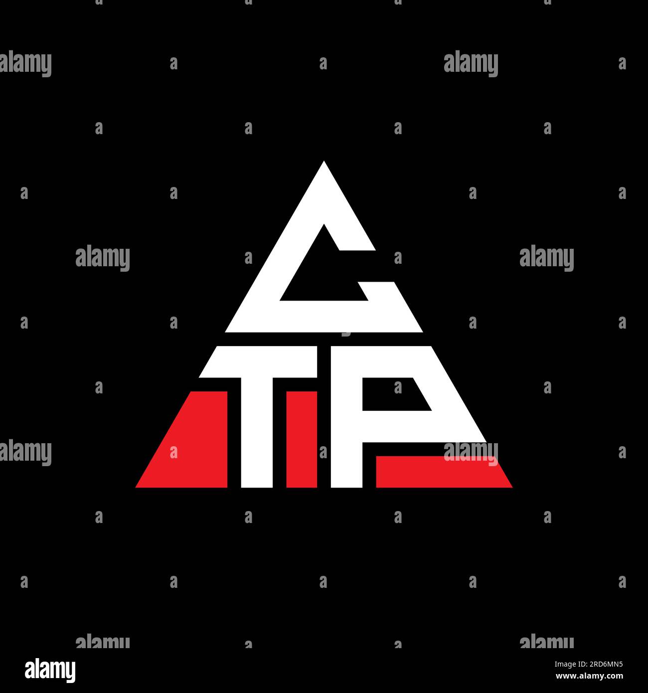 CTP triangle letter logo design with triangle shape. CTP triangle logo ...