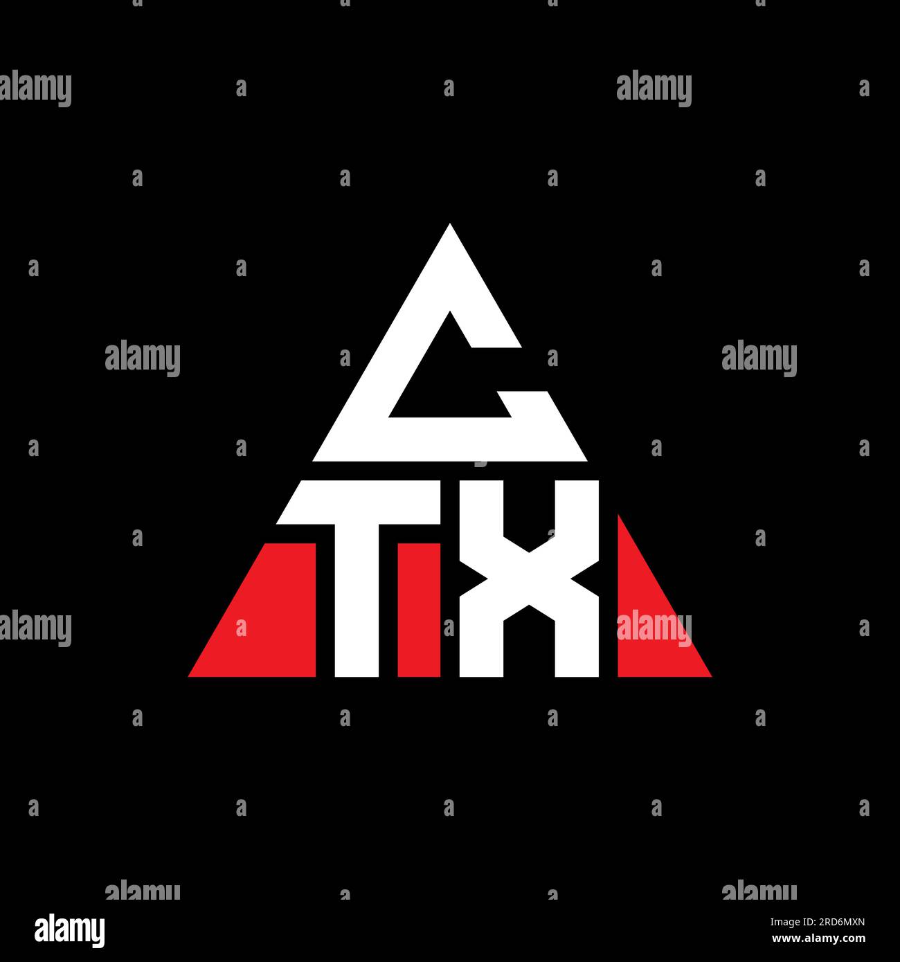 CTX triangle letter logo design with triangle shape. CTX triangle logo design monogram. CTX ...