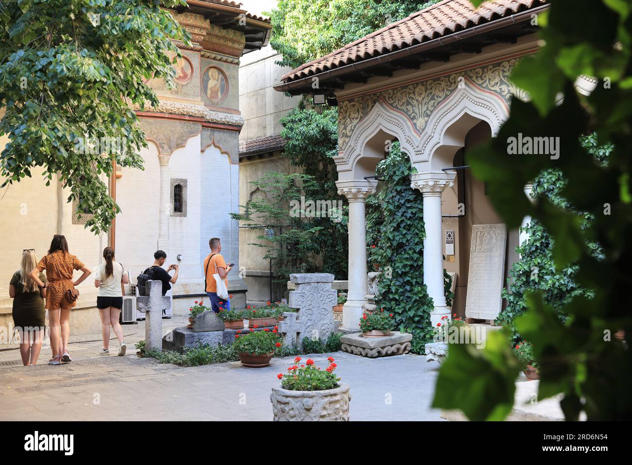 Stavropoleos Church, an Eastern Orthodox Monastery for nuns in the old ...