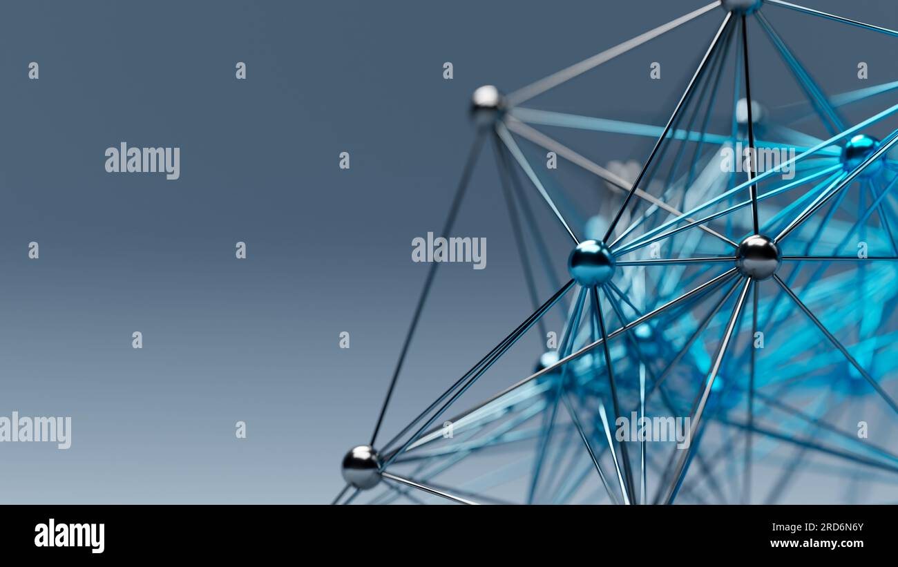 abstract digital connected line concept background, 3d rendering Stock ...