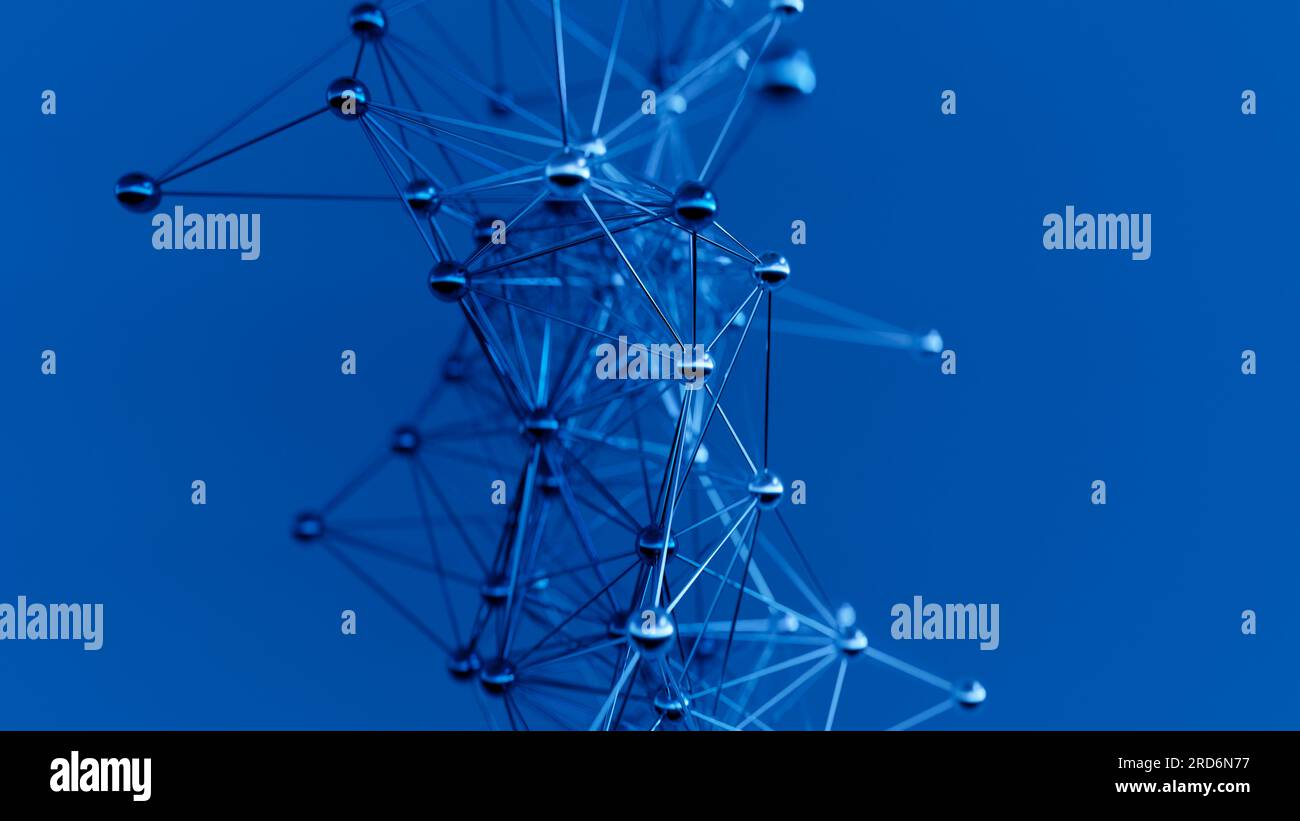 abstract digital connected line concept background, 3d rendering Stock ...