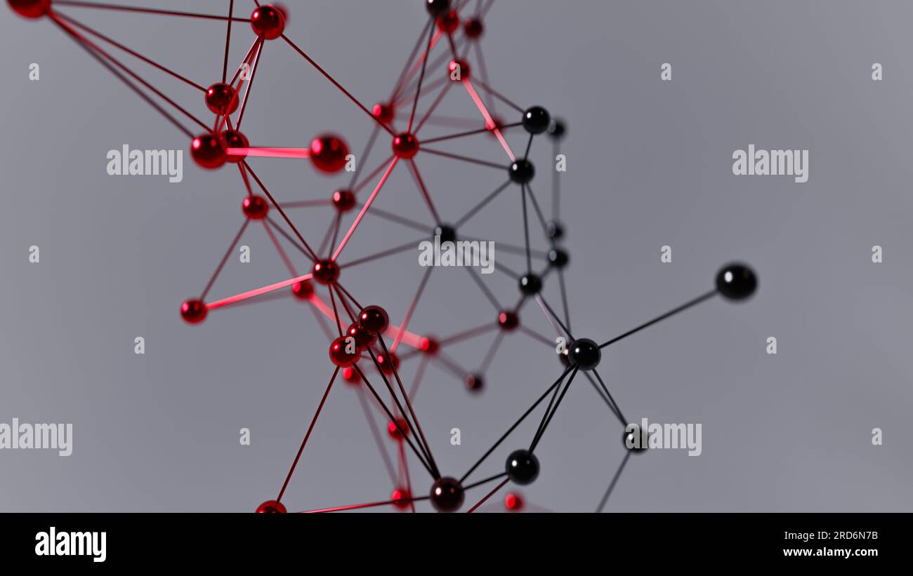 abstract digital connected line concept background, 3d rendering Stock ...