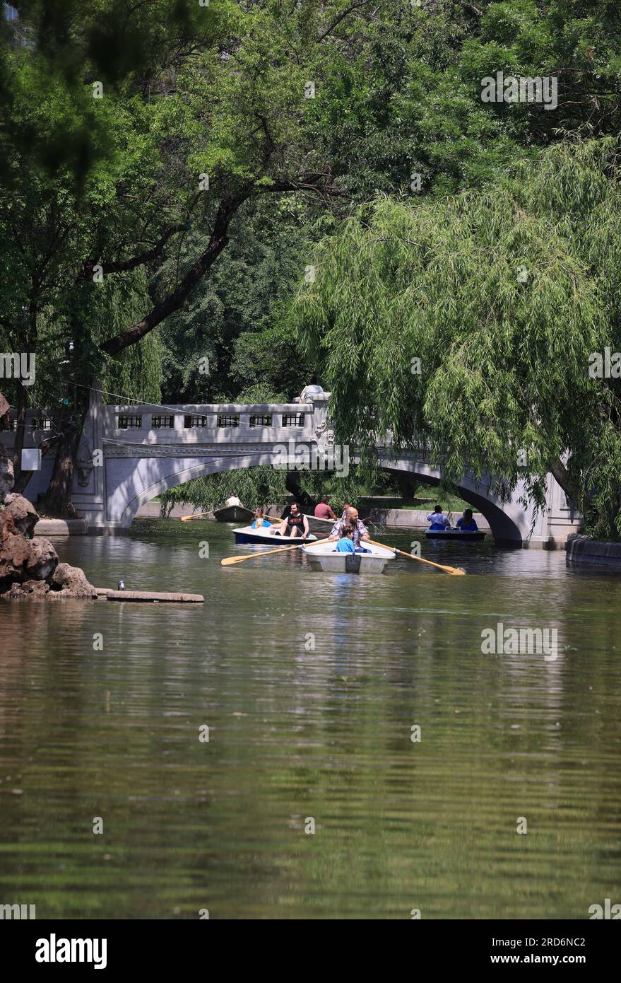 Cismigiu Gardens, vast English style gardens surrounding a boating lake ...