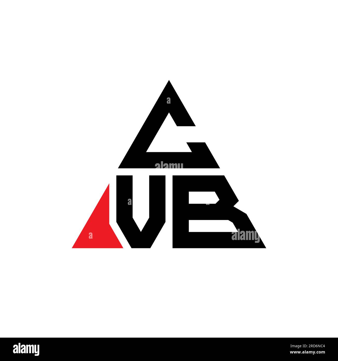CVB triangle letter logo design with triangle shape. CVB triangle logo ...