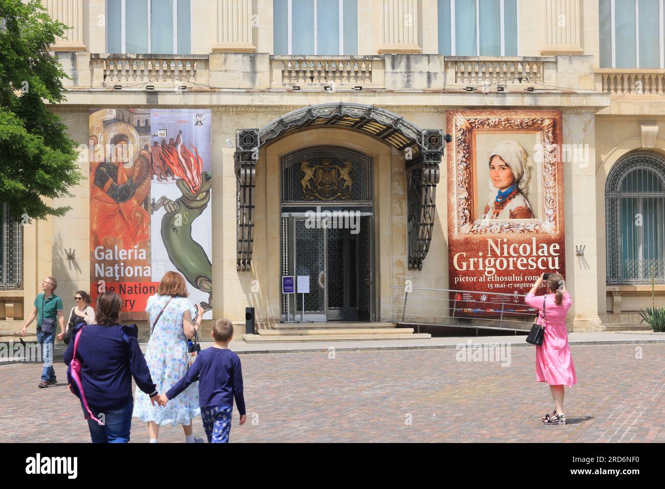 The National Art Gallery in Bucharest, in the former Royal Palace on ...