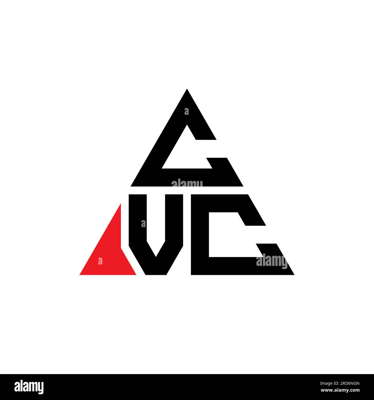 CVC triangle letter logo design with triangle shape. CVC triangle logo ...
