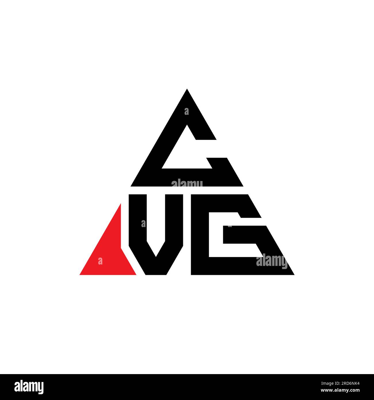 CVG triangle letter logo design with triangle shape. CVG triangle logo ...