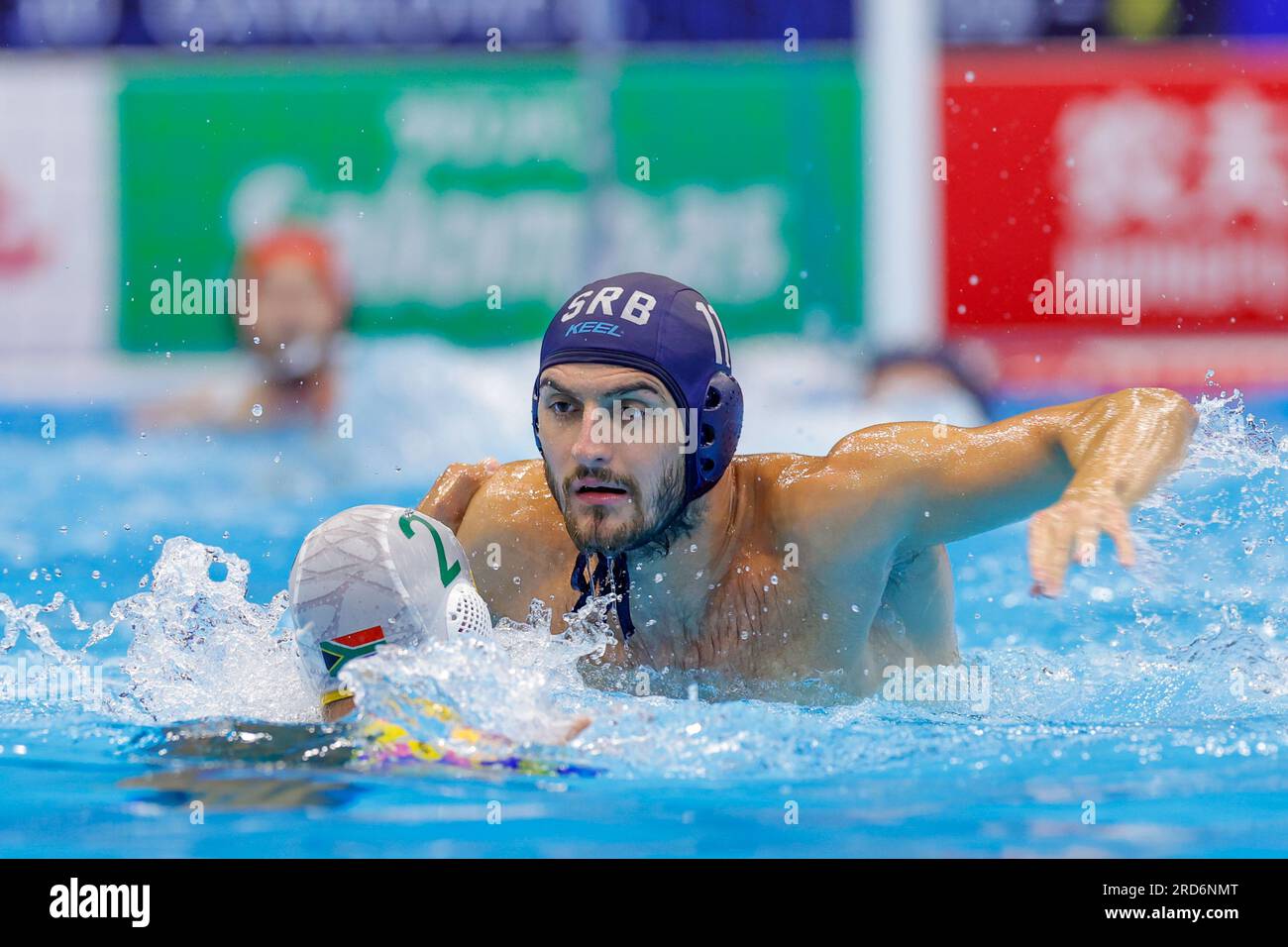 Fukuoka, Japan. 19th July, 2023. Chad Roman of South Africa, Djordje ...