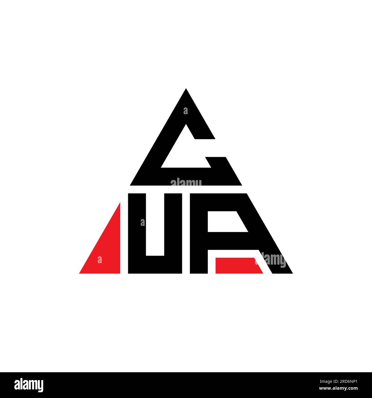 CUA triangle letter logo design with triangle shape. CUA triangle logo ...
