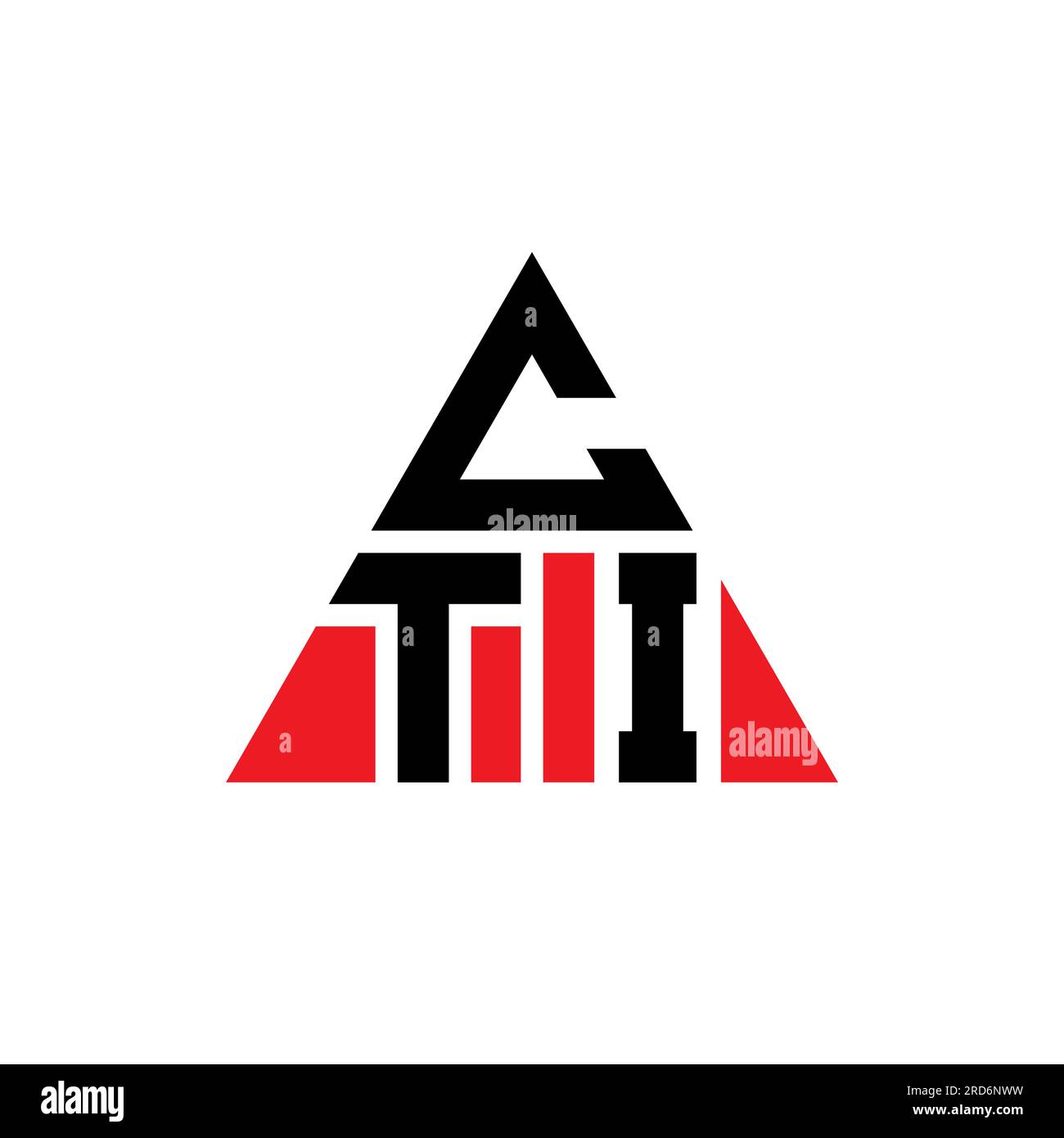 CTI triangle letter logo design with triangle shape. CTI triangle logo design monogram. CTI ...