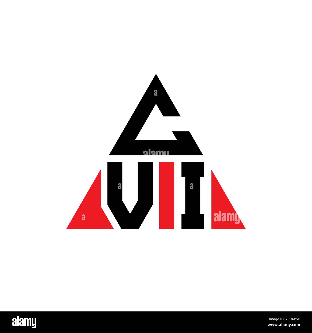 CVI triangle letter logo design with triangle shape. CVI triangle logo ...