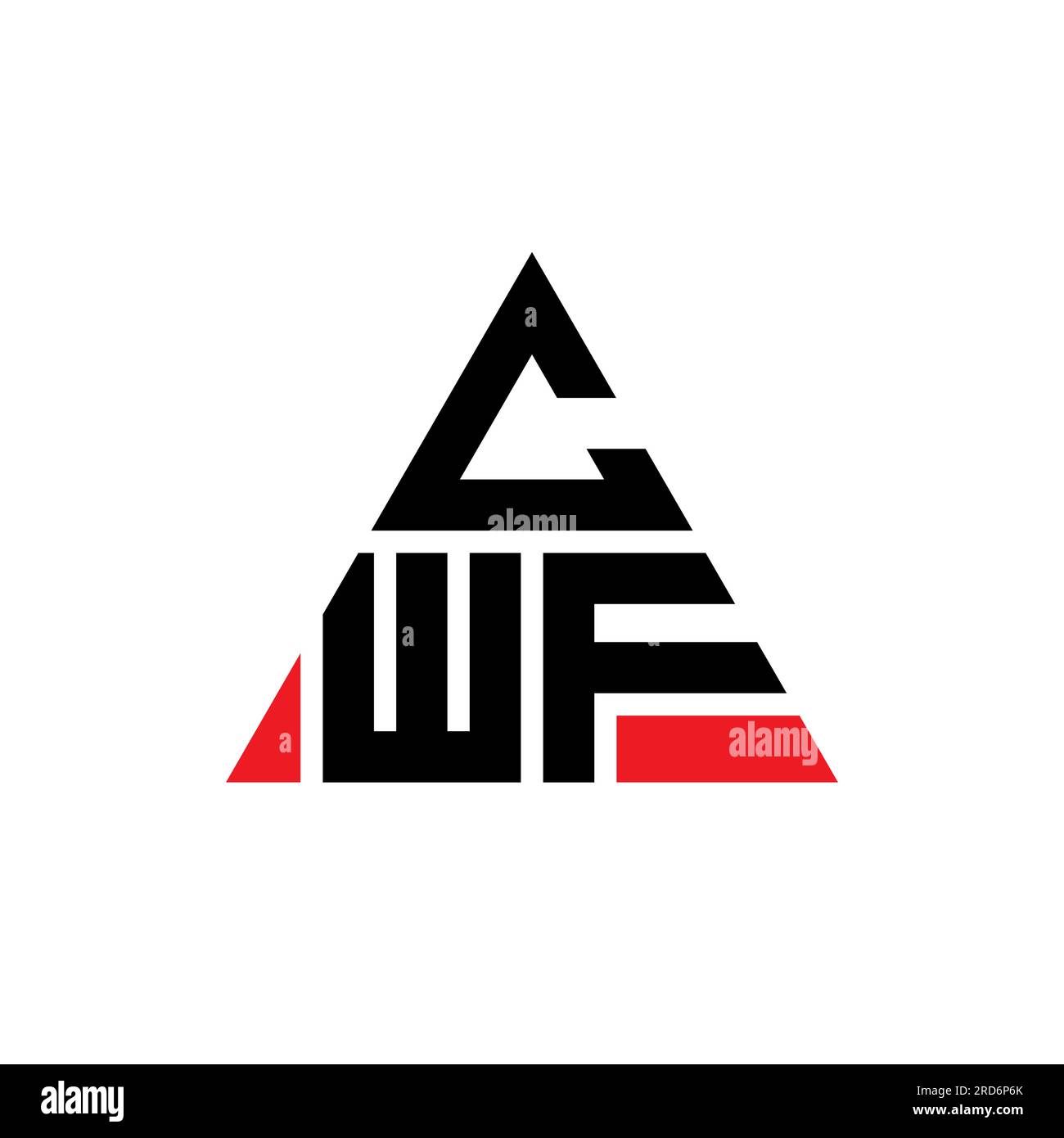 CWF triangle letter logo design with triangle shape. CWF triangle logo design monogram. CWF ...