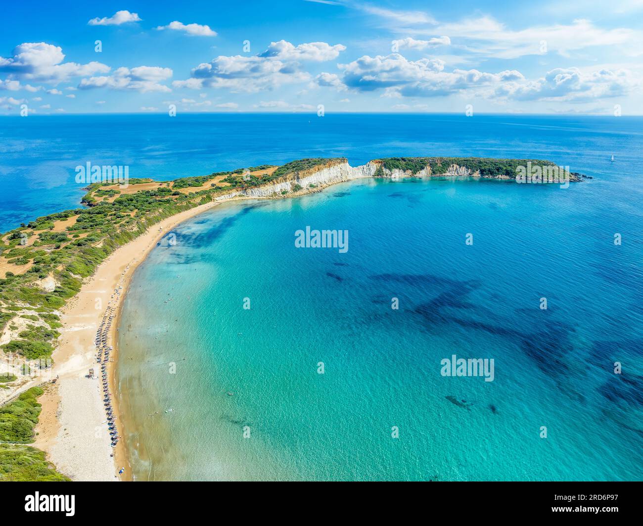 Landscape with Gerakas beach, Zakynthos islands, Greece Stock Photo - Alamy