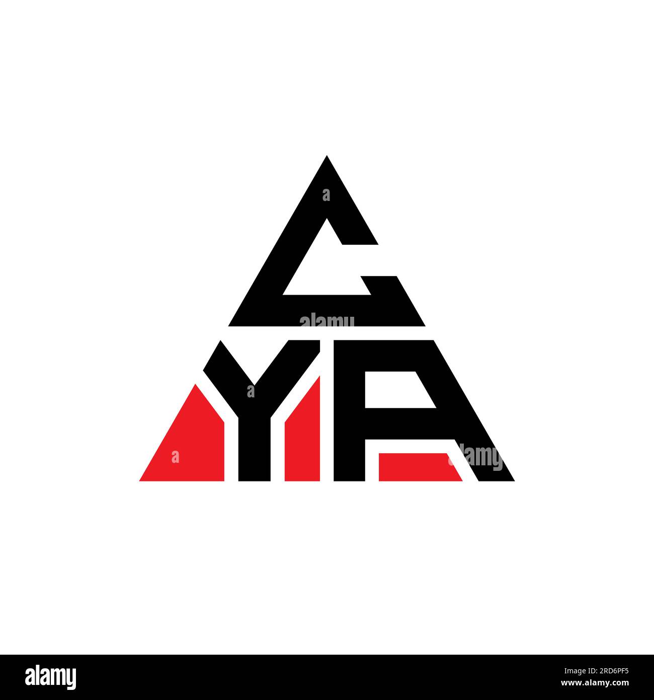CYA triangle letter logo design with triangle shape. CYA triangle logo design monogram. CYA ...