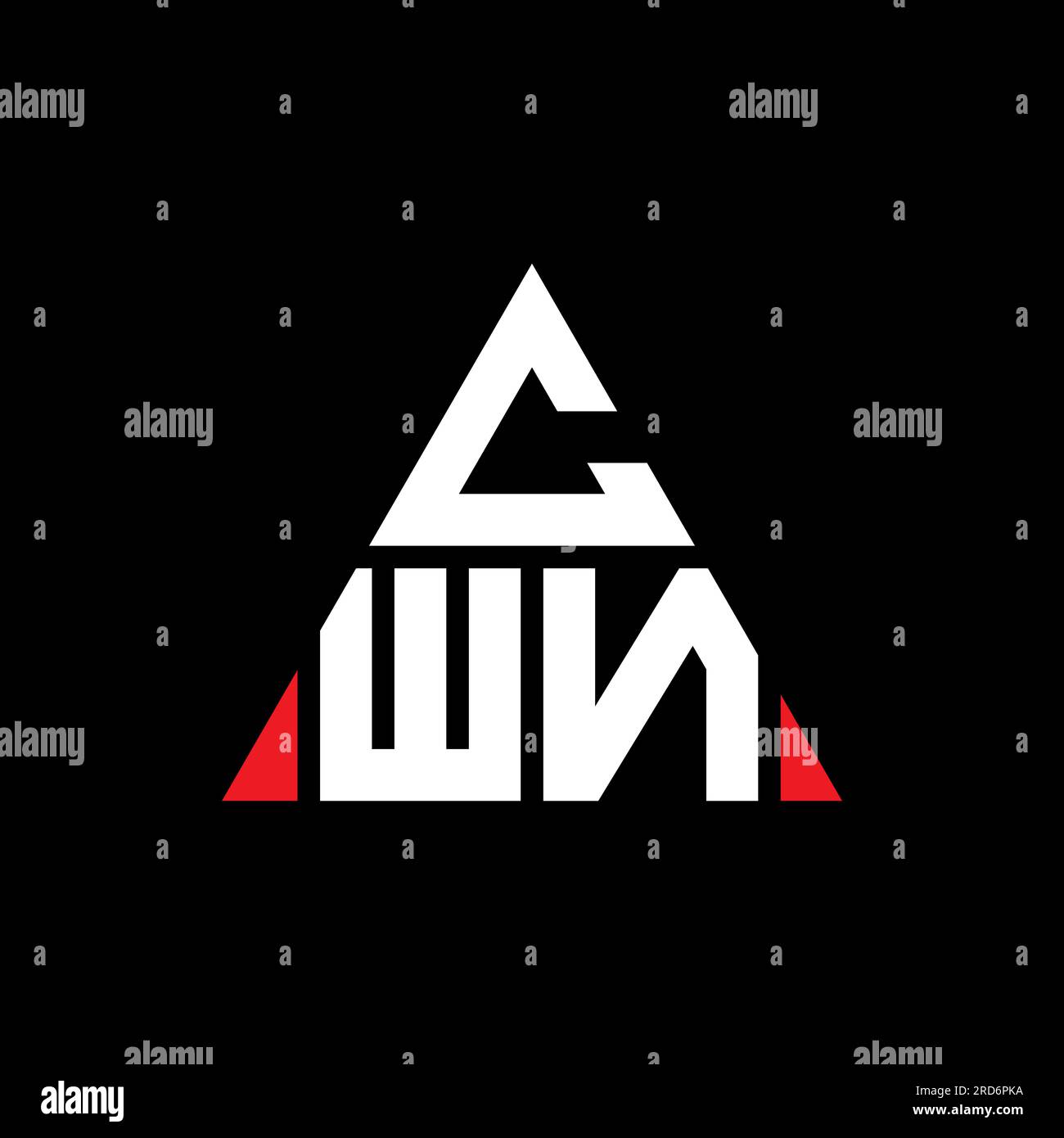 Cwn Triangle Letter Logo Design With Triangle Shape Cwn Triangle Logo Design Monogram Cwn