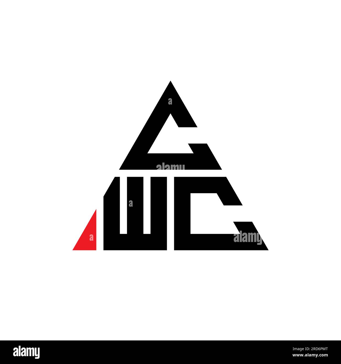 CWC triangle letter logo design with triangle shape. CWC triangle logo ...