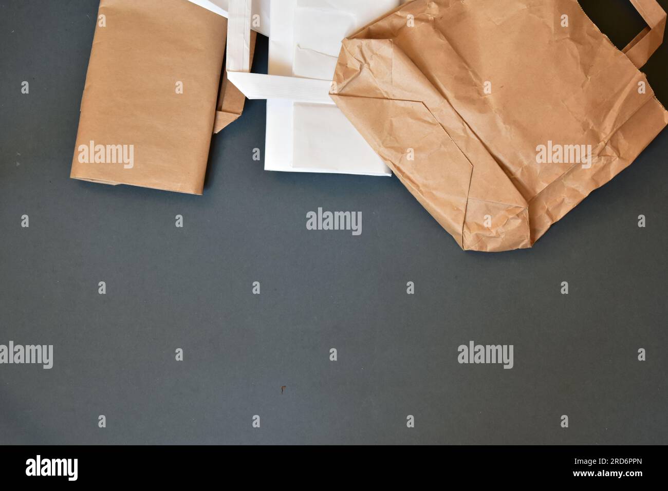 Paper bags studio shoot environmental issues concept Stock Photo - Alamy