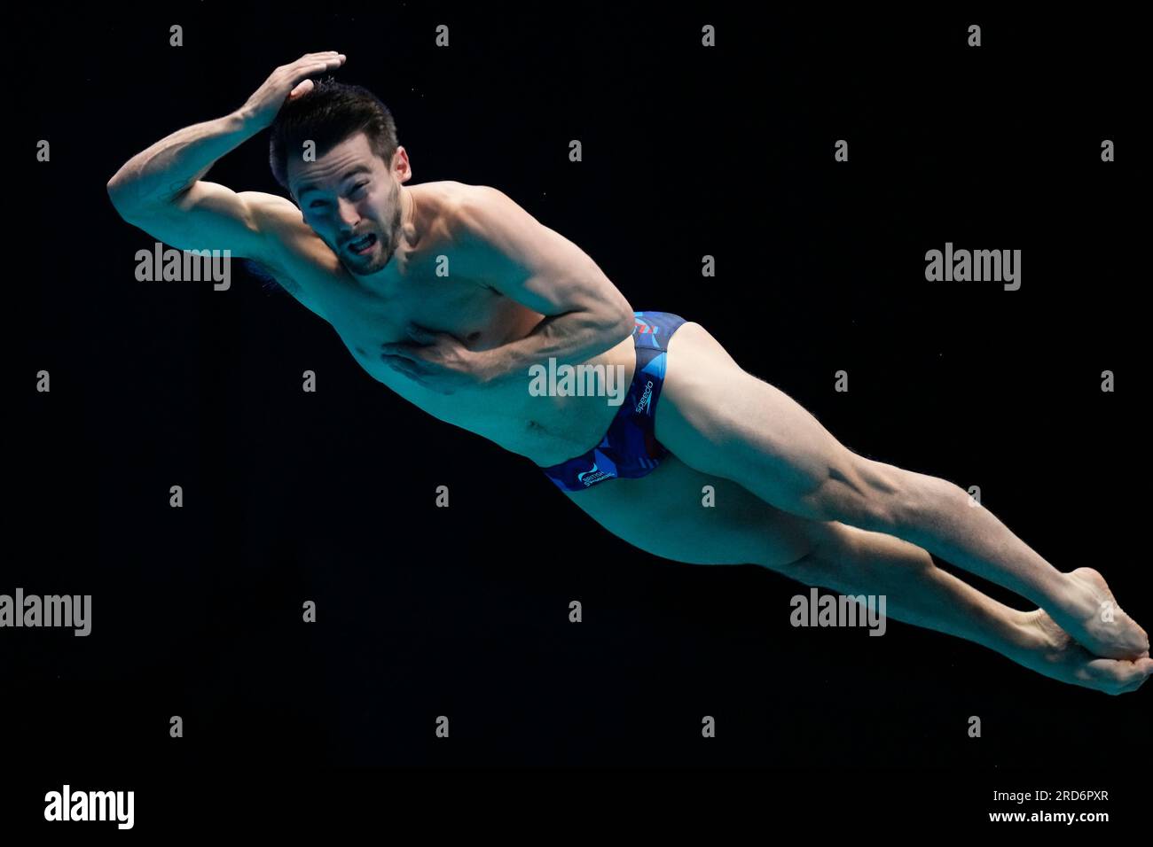Daniel Goodfellow of Great Britain competes in the Men's diving 3m ...