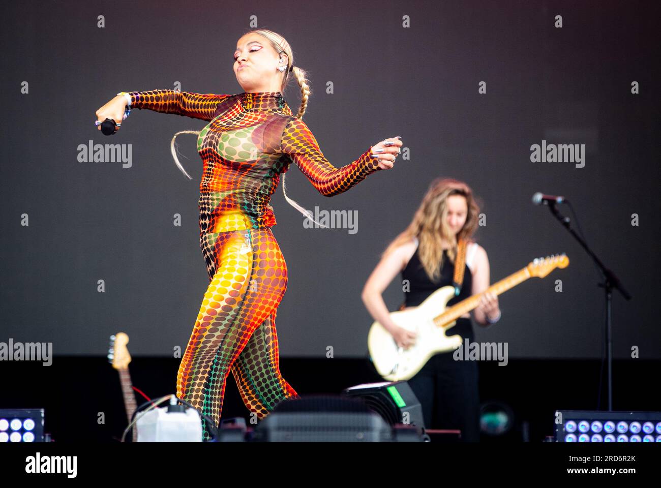 London, UK - July 2nd, 2023: Caity Baser performing at American Express ...