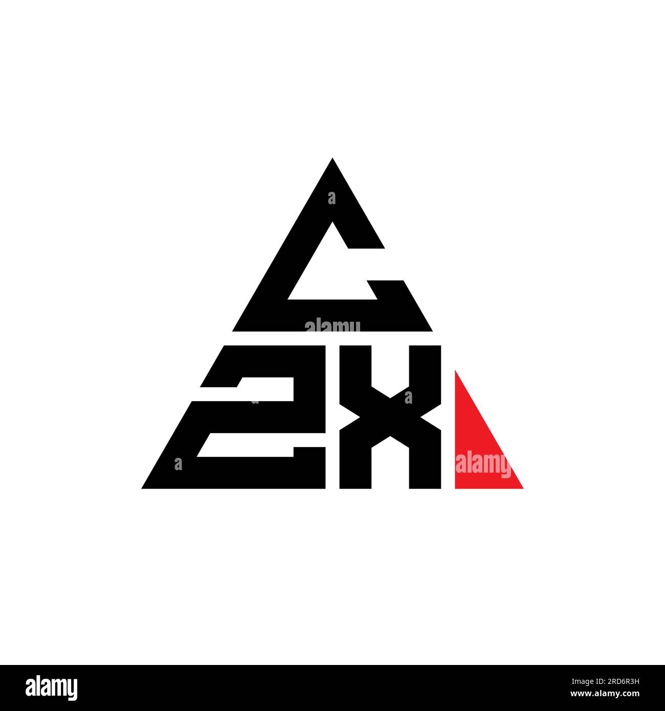 CZX triangle letter logo design with triangle shape. CZX triangle logo ...