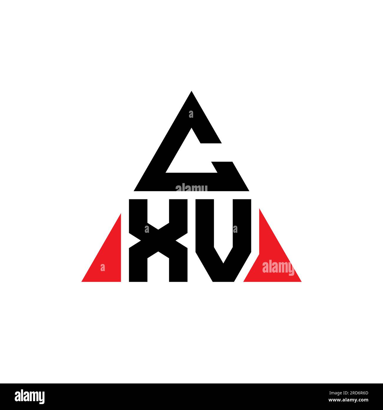 CXV triangle letter logo design with triangle shape. CXV triangle logo ...