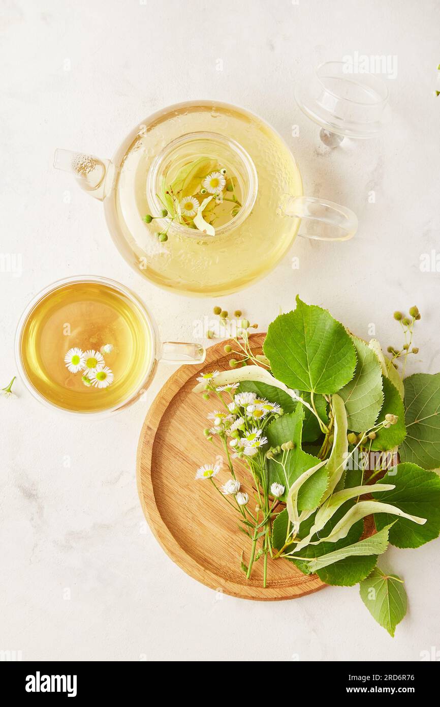 Tea brewing process, tea ceremony, cup and teapot of freshly brewed ...
