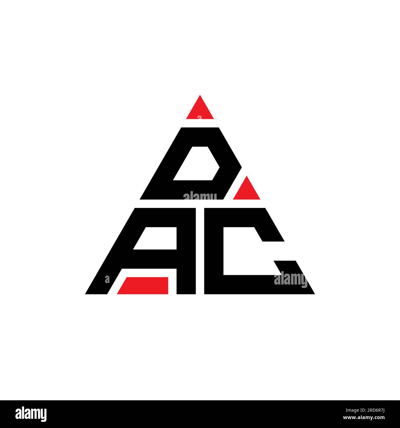 DAC triangle letter logo design with triangle shape. DAC triangle logo design monogram. DAC ...