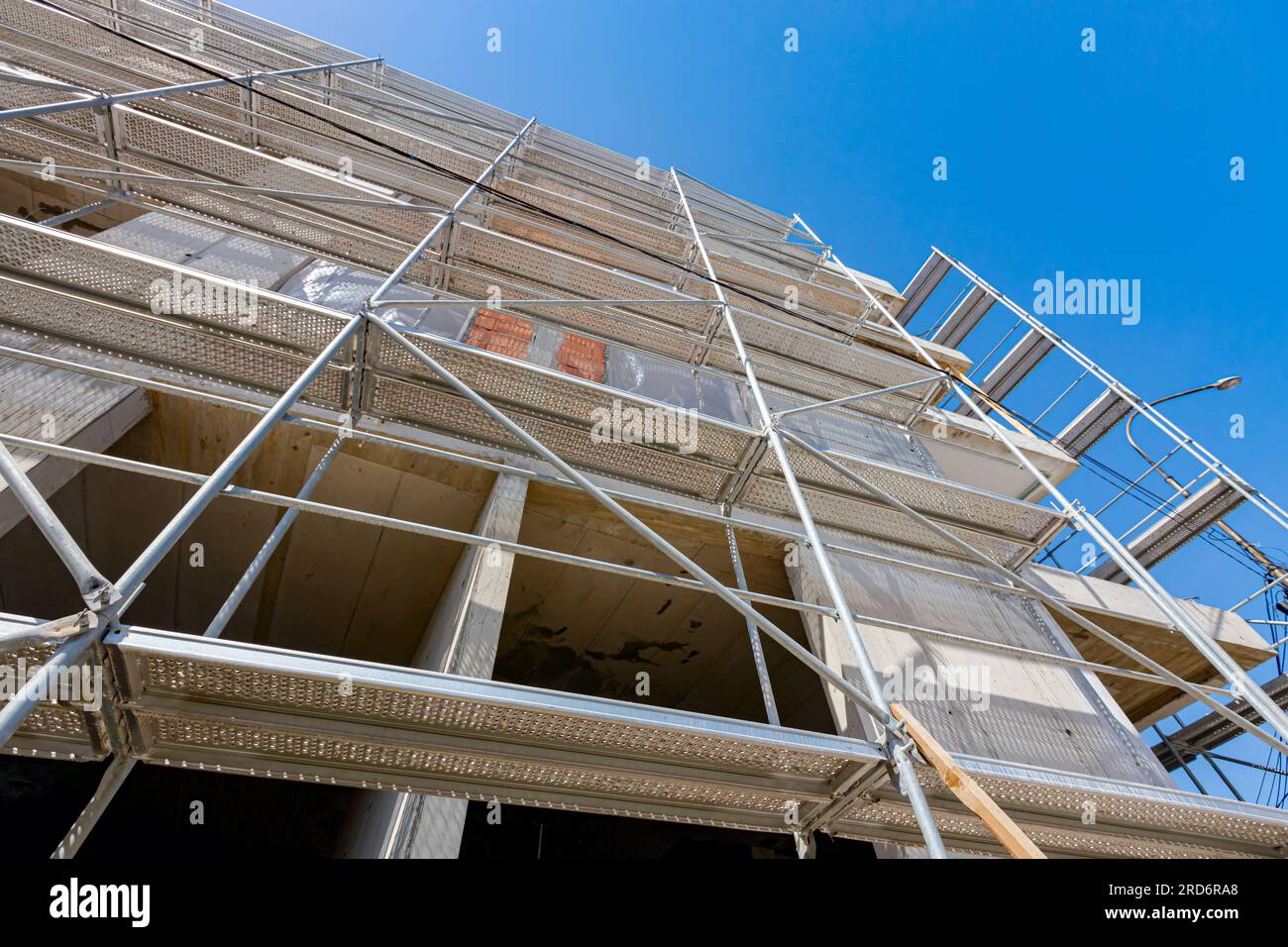 Scaffold platform plaster hi-res stock photography and images - Alamy